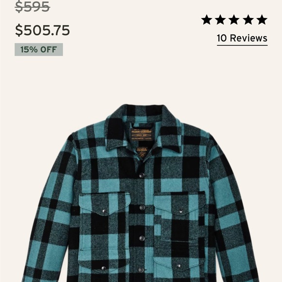Filson | Shirts | Chris Stapleton Signature Mackinaw Wool Cruiser ...